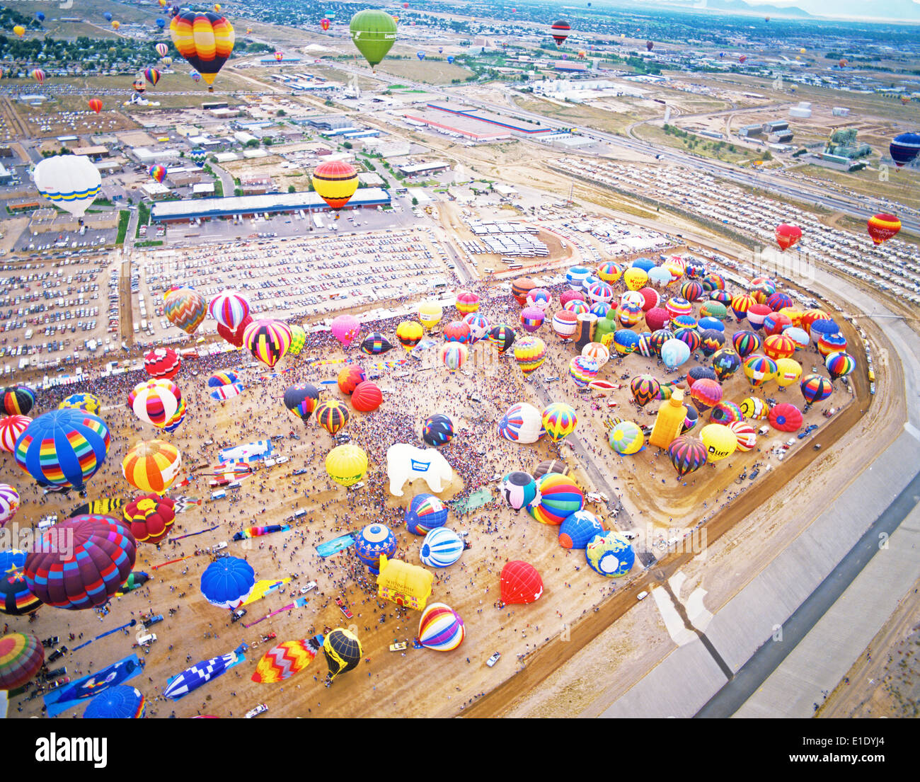 The Albuquerque International Balloon Fiesta, a yearly festival of hot ...