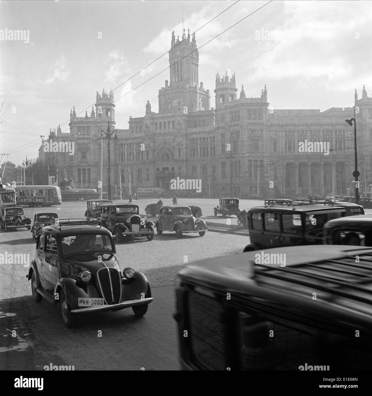 A photograph of Madrid, Spain, capturing the city's vibrant urban life ...
