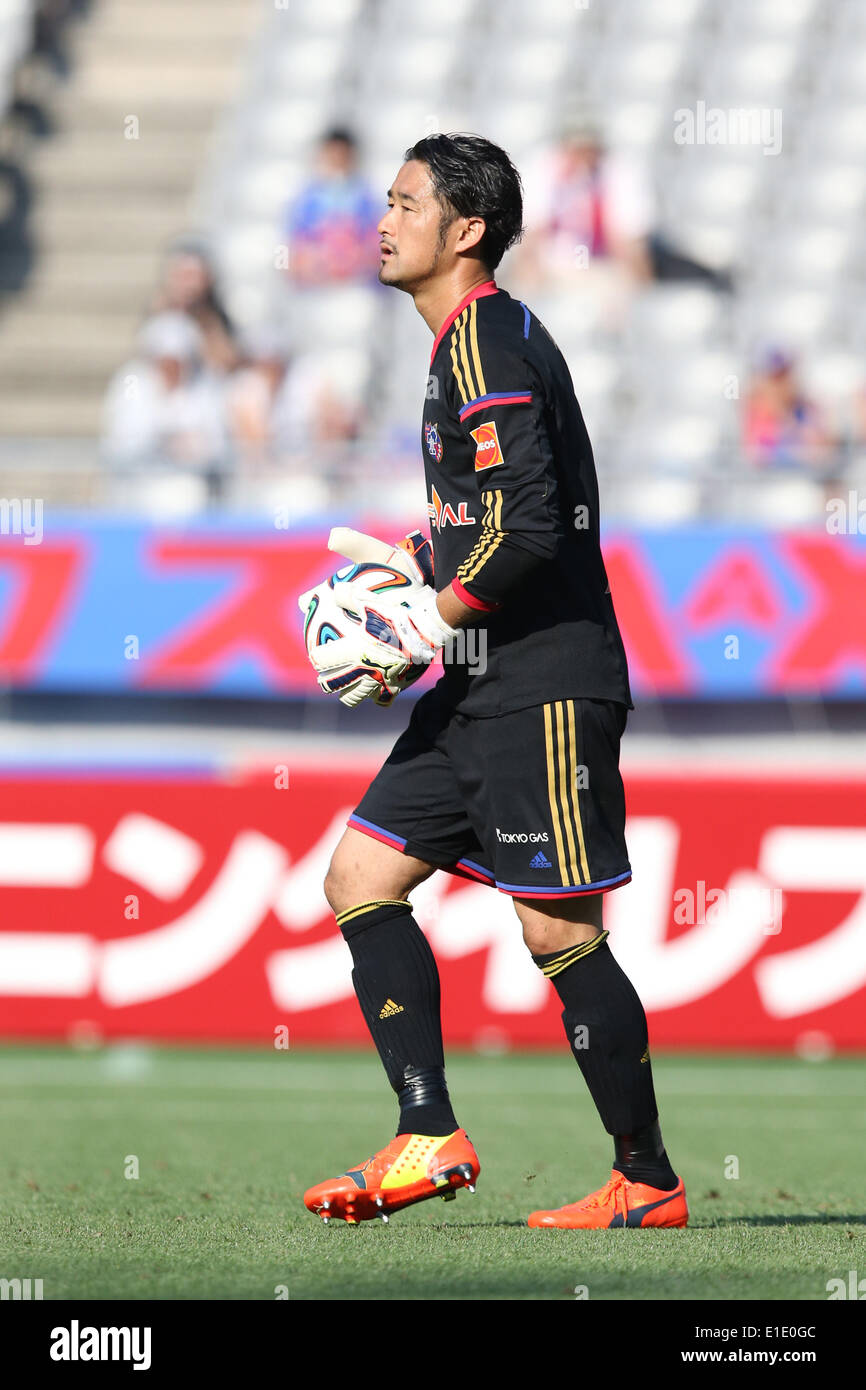 Ajinomoto Stadium, Tokyo, Japan. 1st June, 2014. Hitoshi Shiota (FC ...