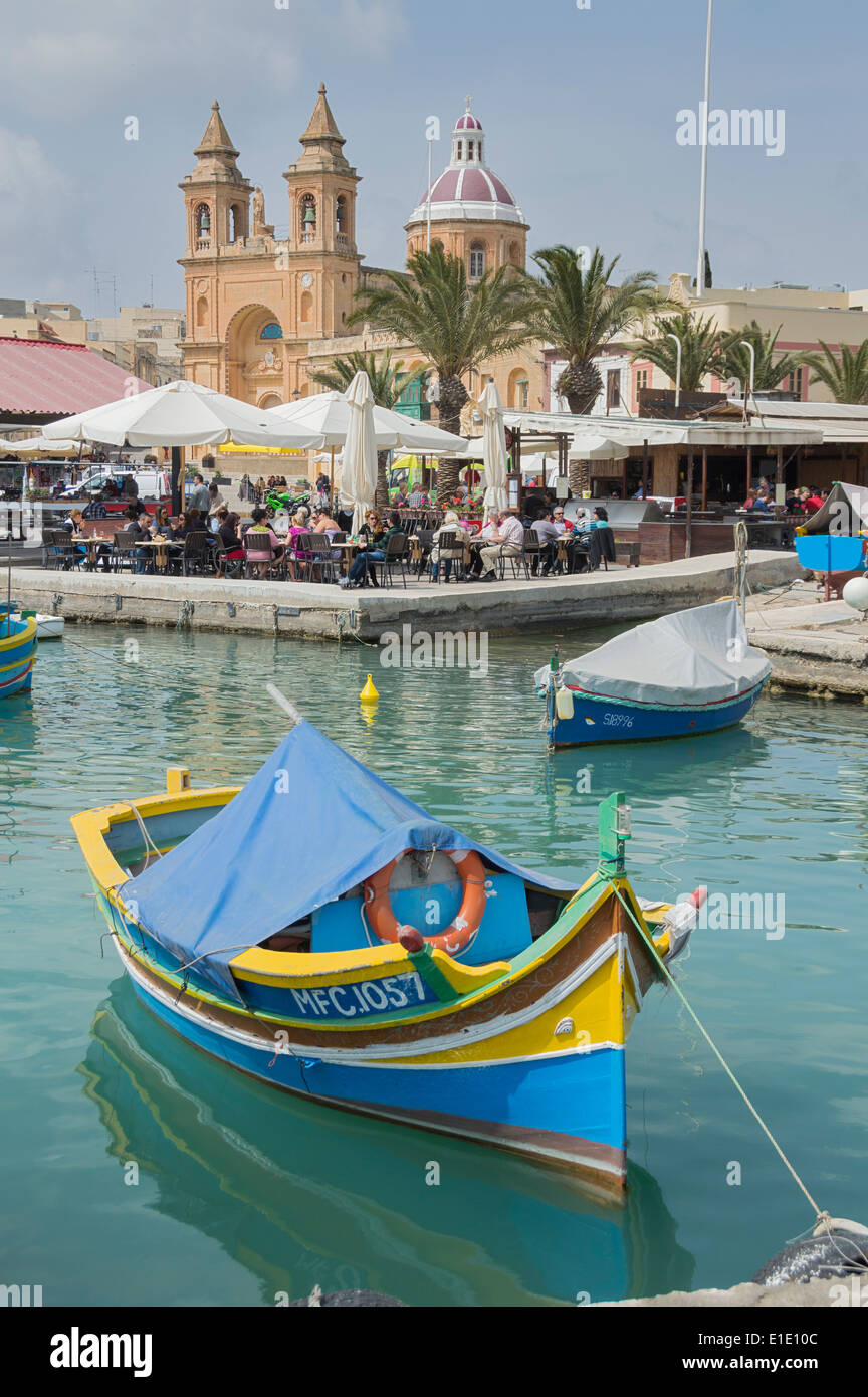 Marsaxlokk, harbour, southern Malta, Europe Stock Photo - Alamy