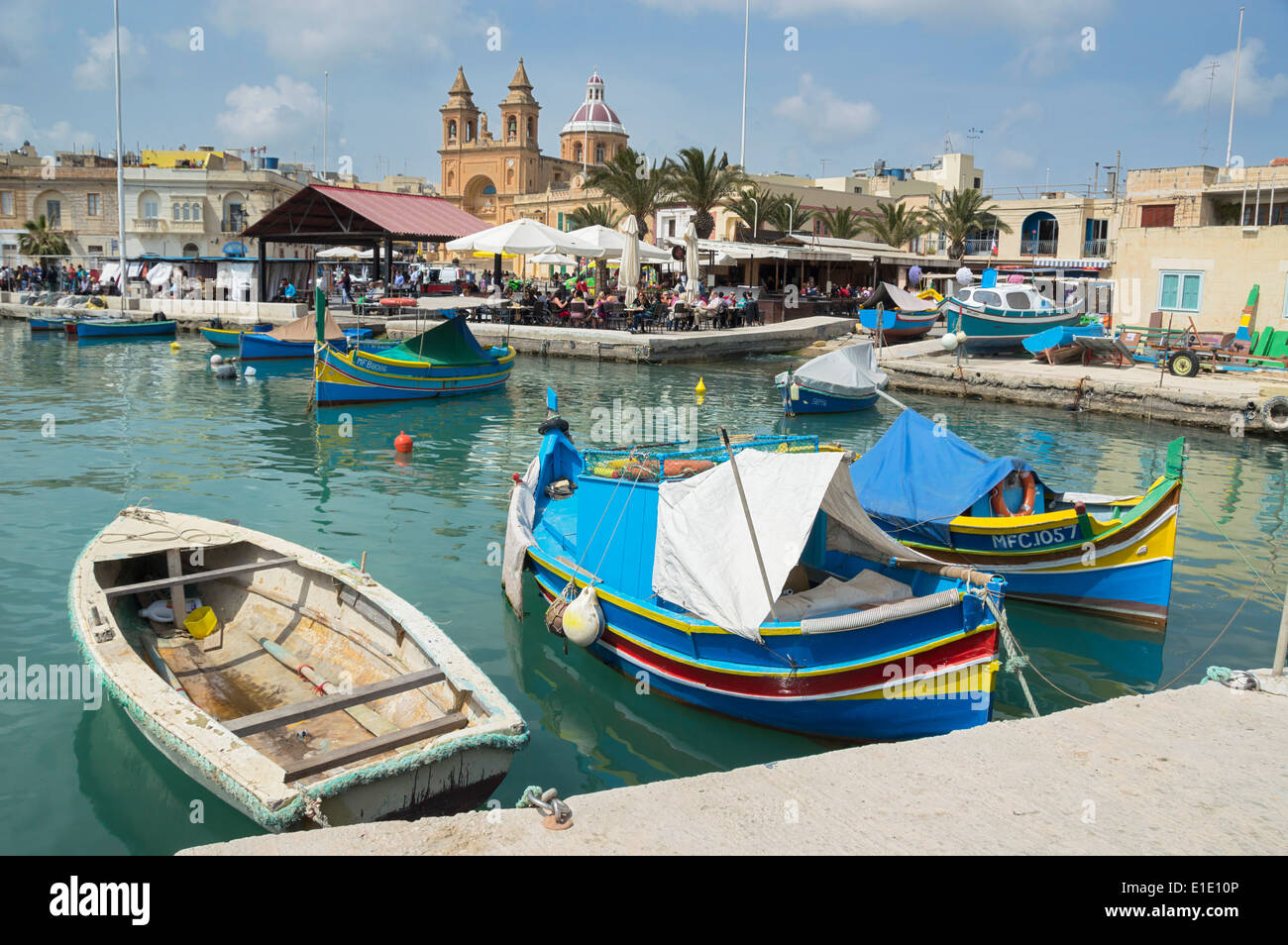 Marsaxlokk, harbour, southern Malta, Europe Stock Photo - Alamy