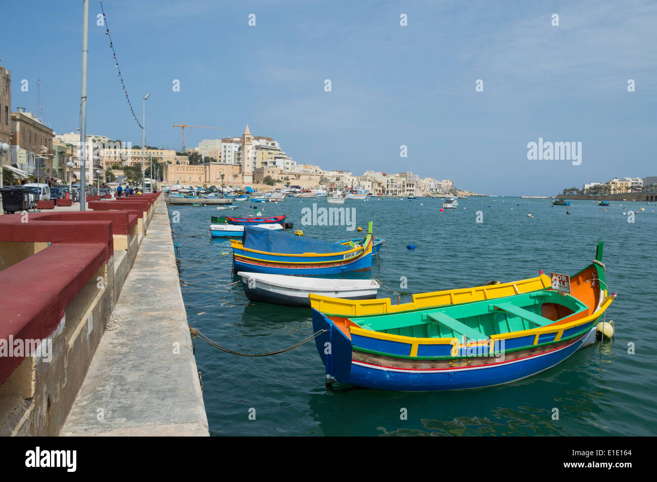Marsaskala bay, harbour, southern Malta, Europe Stock Photo - Alamy