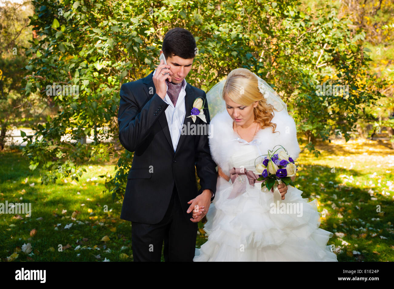 Bride and groom Stock Photo - Alamy