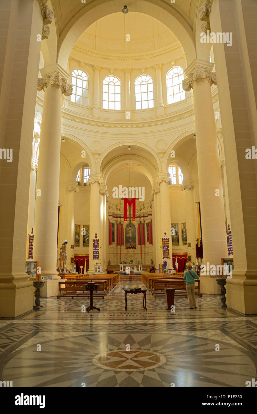 Xewkija rotunda church, interior, Gozo, Malta, Europe Stock Photo - Alamy