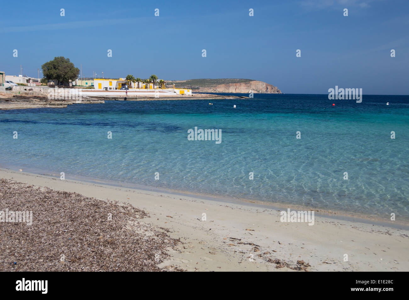Armier Bay Palm beach Malta Stock Photo - Alamy
