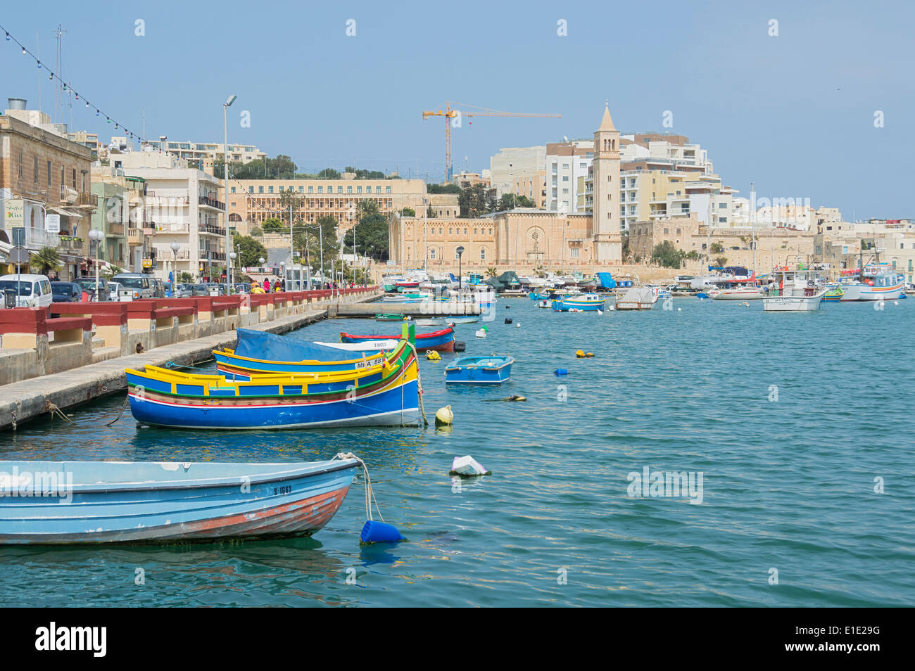 Marsaskala bay, harbour, southern Malta, Europe Stock Photo - Alamy