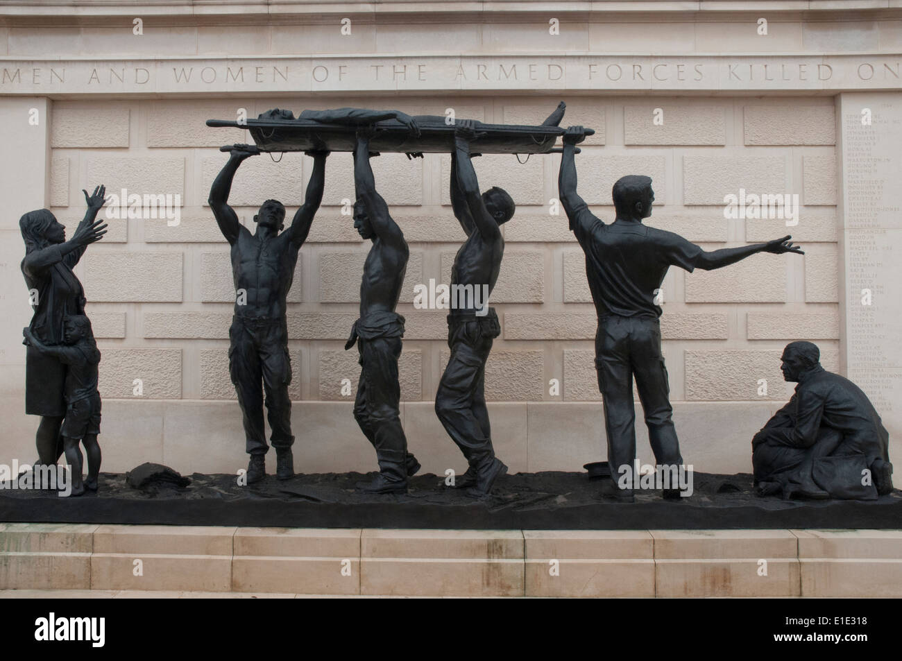 Memorial to post-WW2 dead at the National Memorial Arboretum, near ...