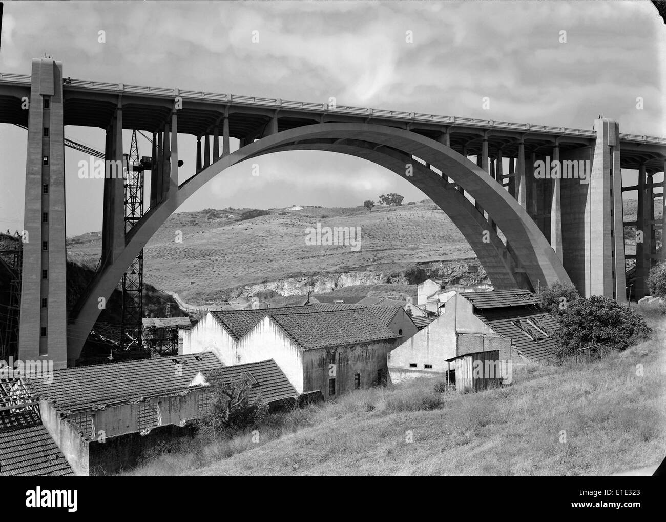 Transport infrastructure in portugal Black and White Stock Photos ...