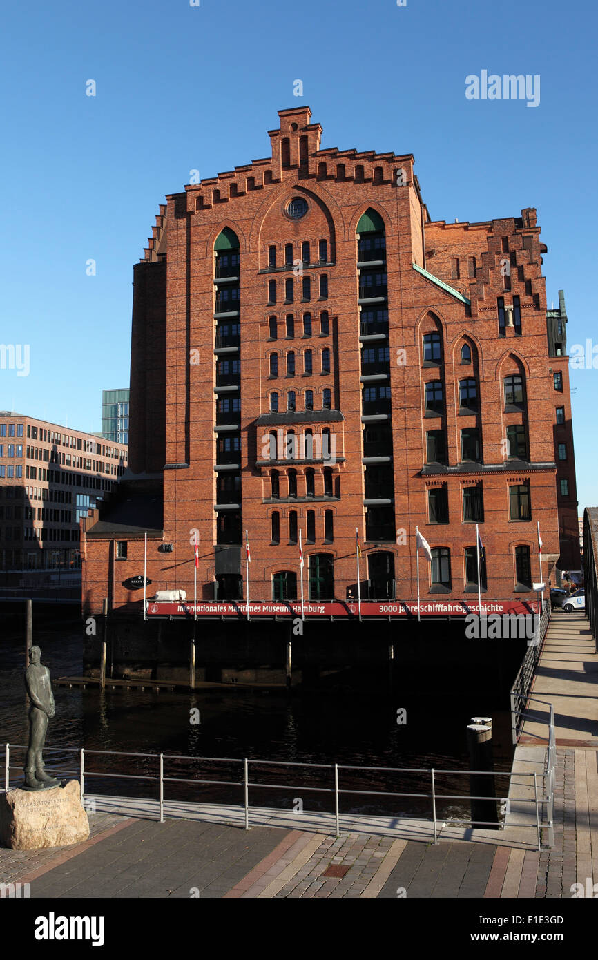 The International Maritime Museum HafenCity district in Hamburg ...