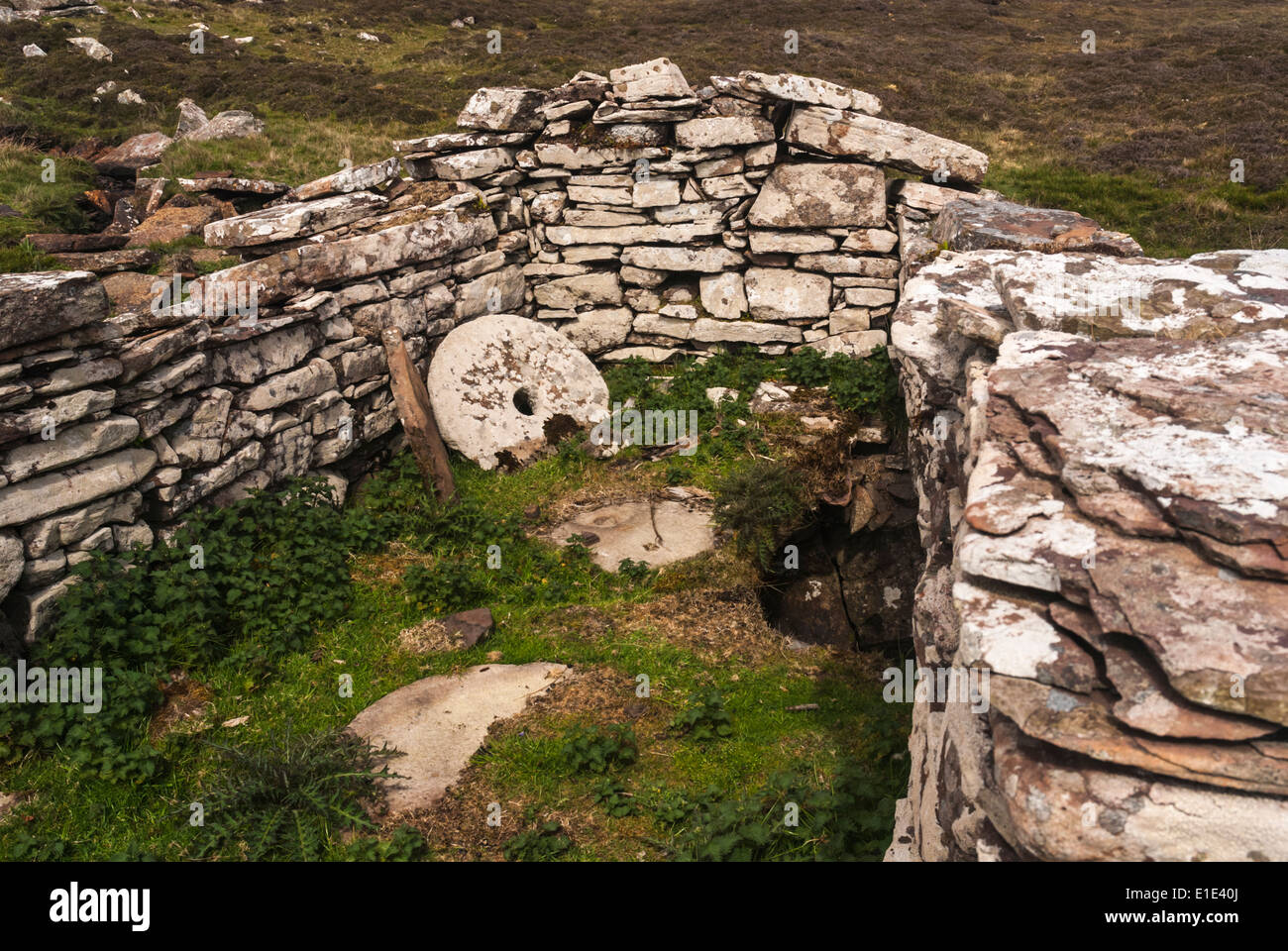 Views of an old mill at Fladdabister Shetland Scotland Stock Photo - Alamy