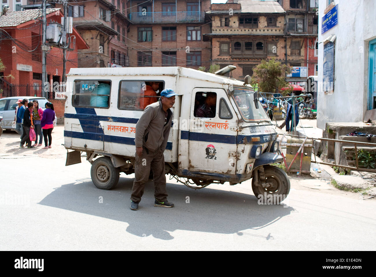 Very old mini bus for people transportation hi-res stock photography ...