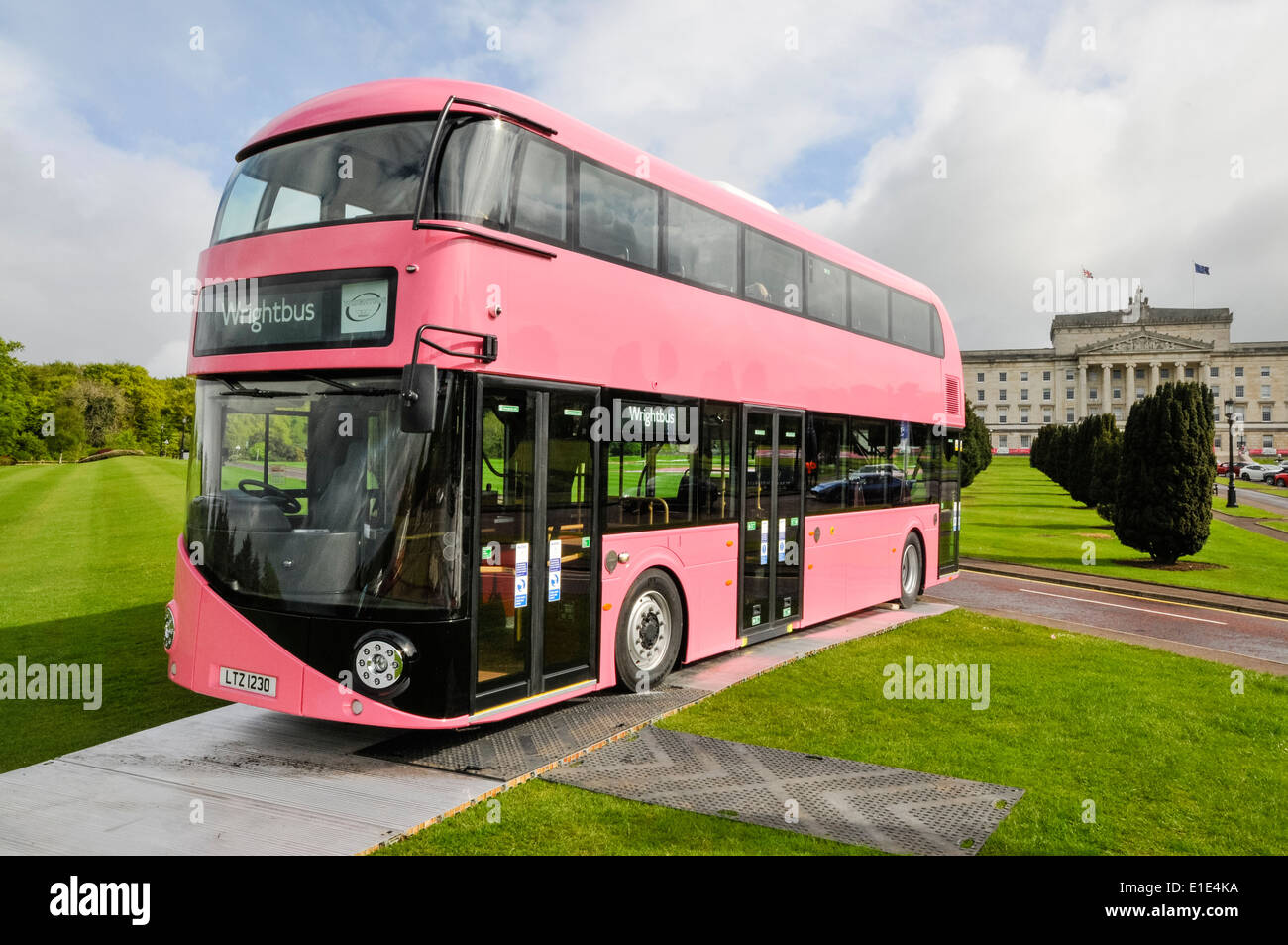 Wrightbus outside Parliament buildings, Stormont, Belfast. Wrightbus ...