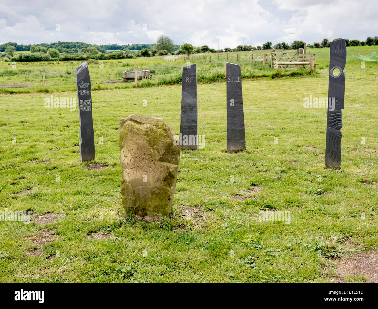 Sculpture by Teucer Wilson master stonemason at Creake Abbey Norfolk ...