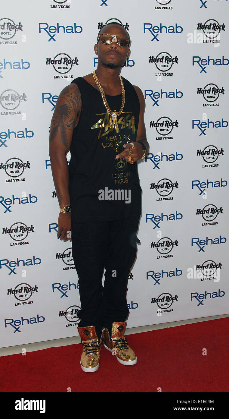 Las Vegas, Nevada, USA. 1st June, 2014. Rapper/songwriter B.o.B arrives ...