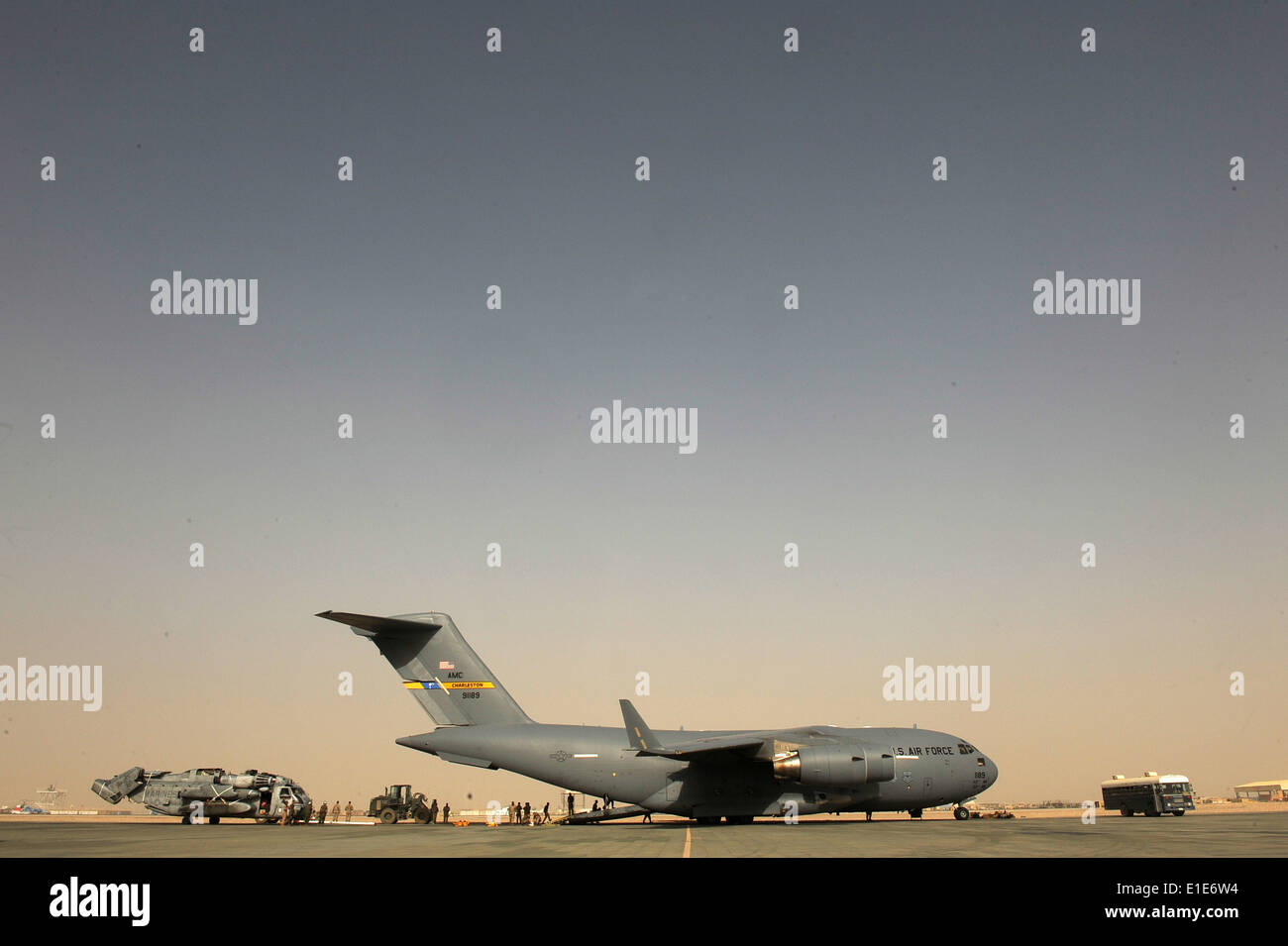 U.S. Airmen from the 14th Airlift Squadron and Marines from Marine ...