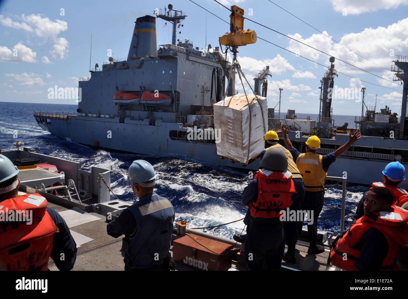 U.S. Sailors aboard the amphibious transport dock USS Ponce (LPD 15 ...