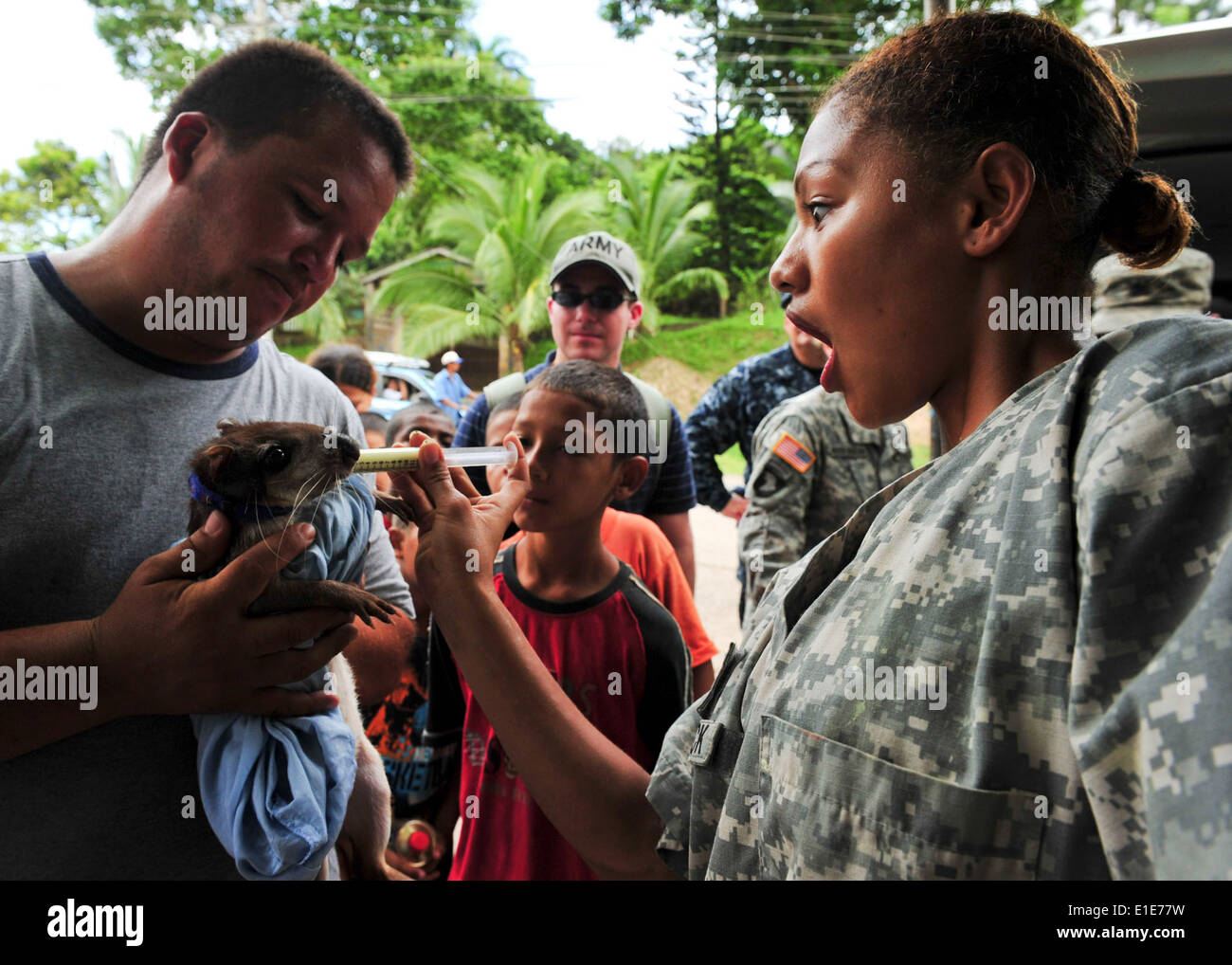 U.S. Army Pfc. Angela McCormick, right, embarked aboard the ...