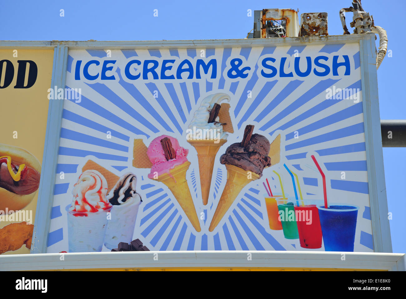 Fast food beach kiosk, Ghadira Bay, Mellieħa (il-Mellieħa), Northern ...