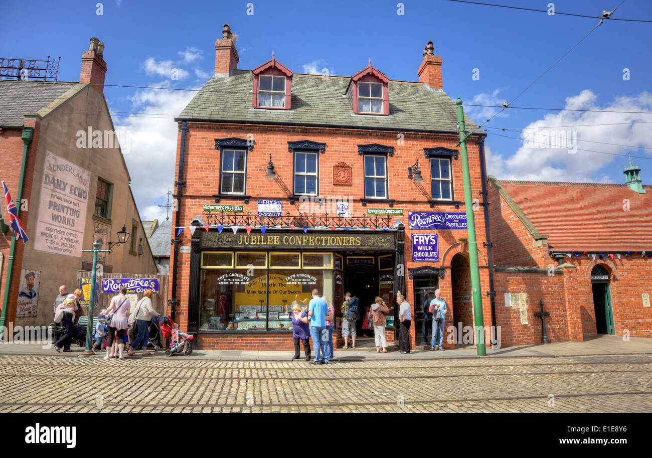 A confectionery shop in the high street of the Edwardian town that ...