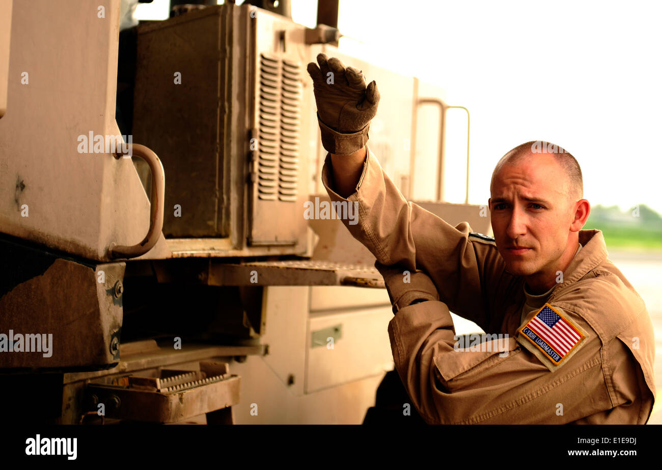 U.S. Air Force Tech. Sgt. Adam Nixon, a C-130H Hercules aircraft ...