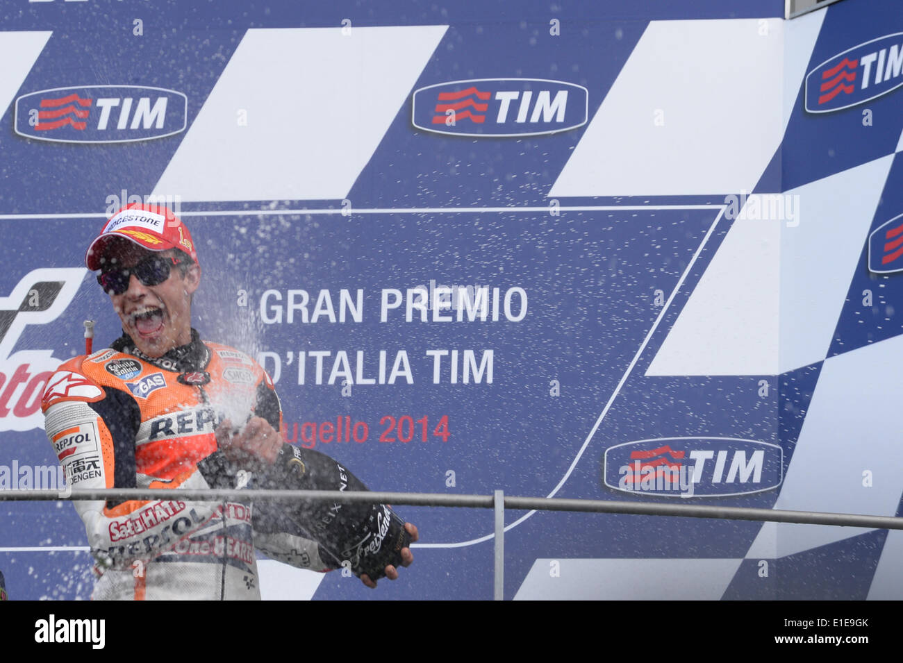 Marc marquez podium hi-res stock photography and images - Alamy