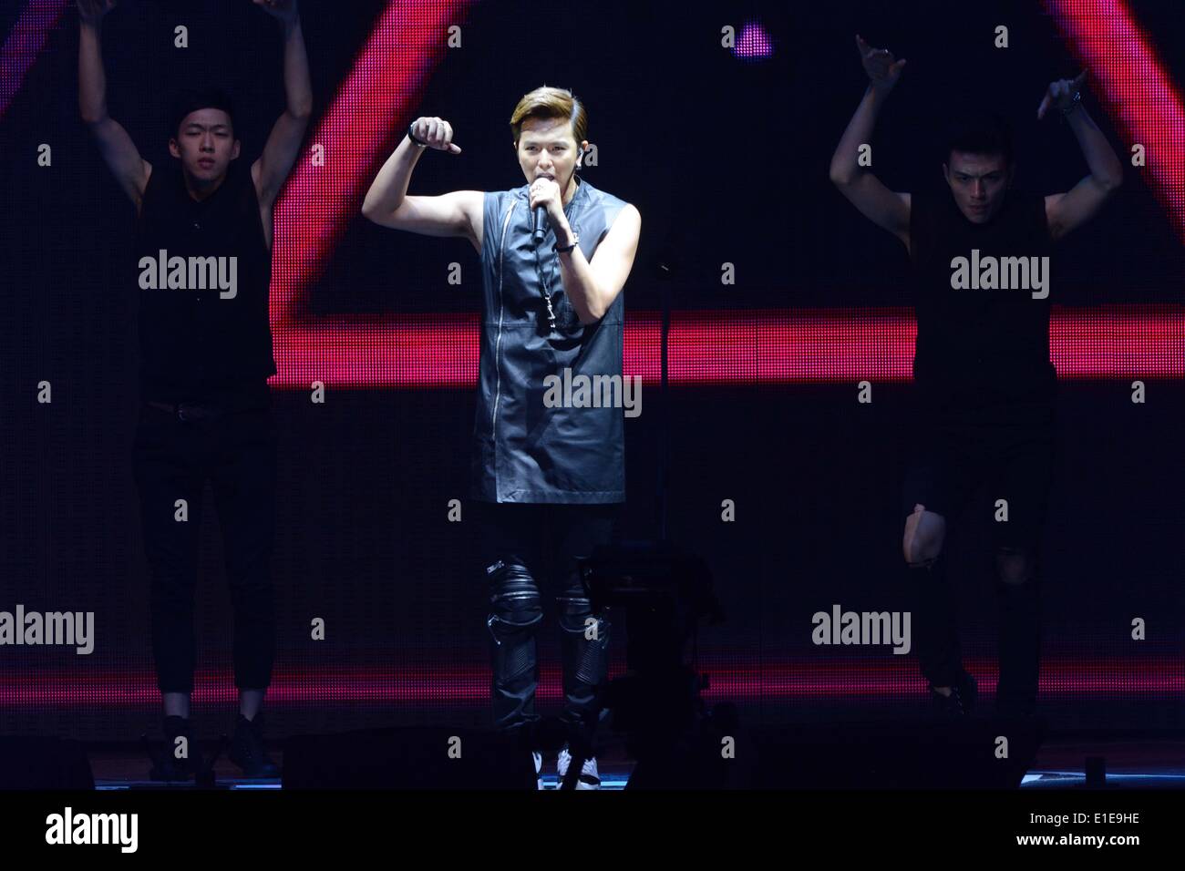 Taipei. 2nd June, 2014. Singer Alien Huang performs during the awarding ...