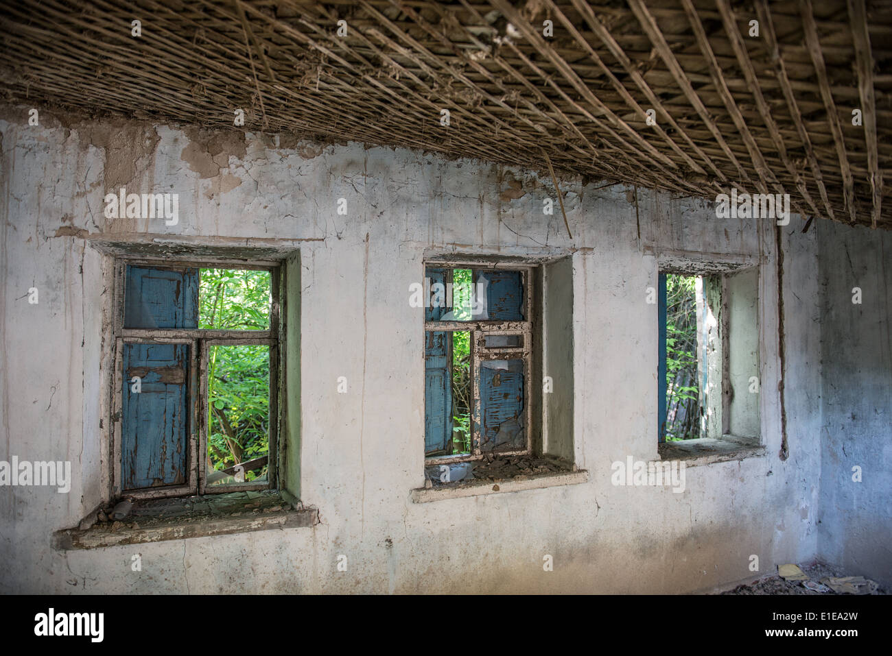 Ruins of Viktor Fedorovych Yanukovych (former Ukrainian president) home ...