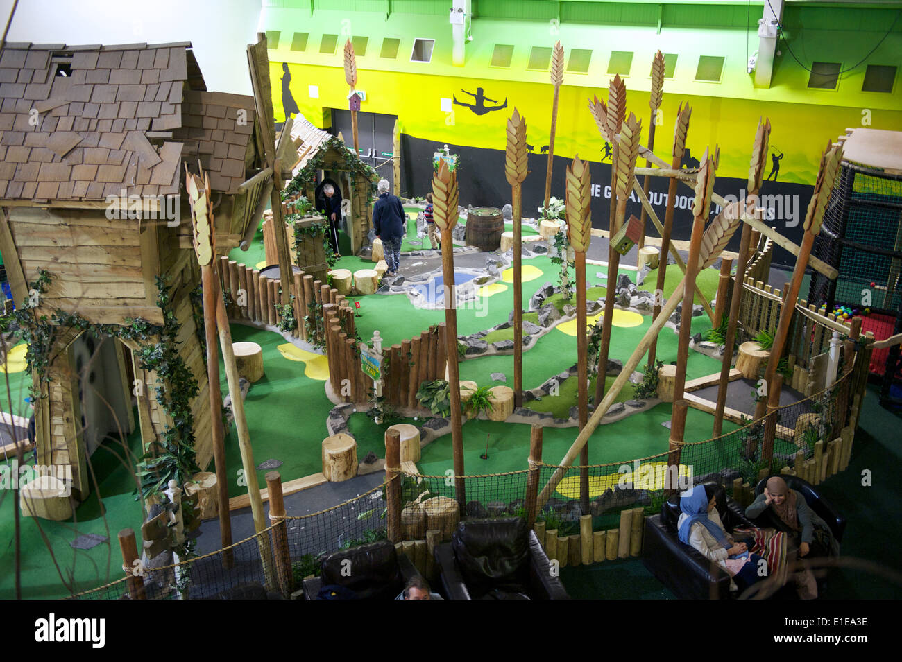 Indoor crazy golf course centre at Bluestone holiday village in ...