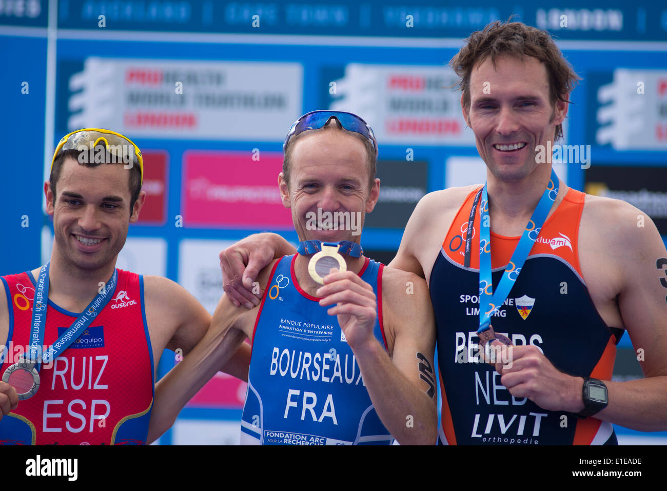 The PruHealth World Triathlon in London Stock Photo - Alamy