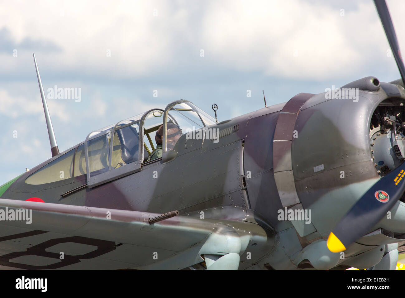 An American World War 2 Curtiss XP-42 fighter plane at the Duxford Air ...