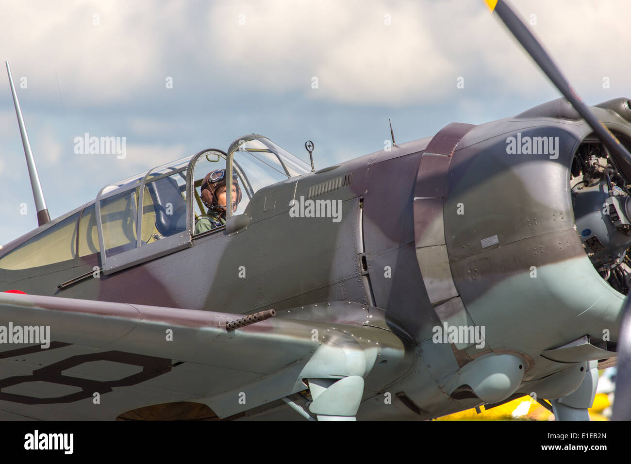 An American World War 2 Curtiss XP-42 fighter plane at the Duxford Air ...