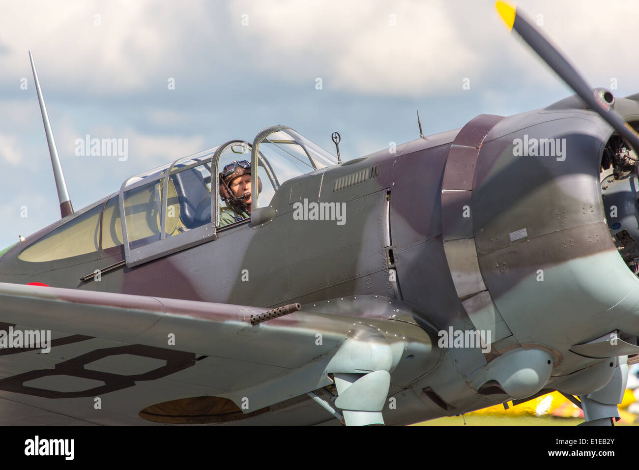 An American World War 2 Curtiss XP-42 fighter plane at the Duxford Air ...