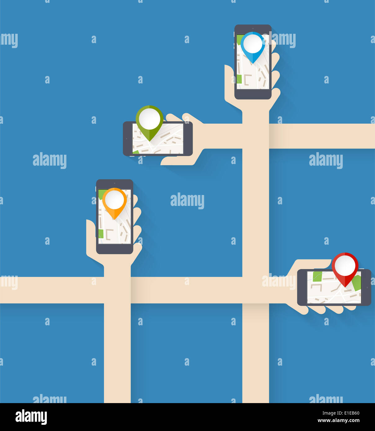 Gps navigation route check hi-res stock photography and images - Alamy