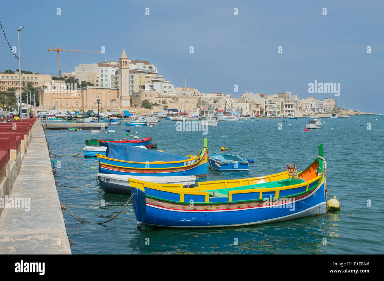 Marsaskala bay, harbour, southern Malta, Europe Stock Photo - Alamy
