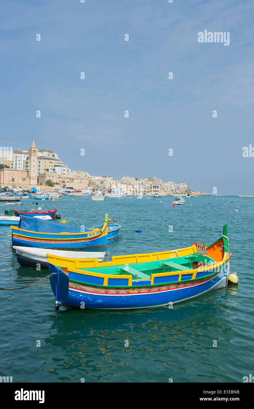 Marsaskala bay, harbour, southern Malta, Europe Stock Photo - Alamy