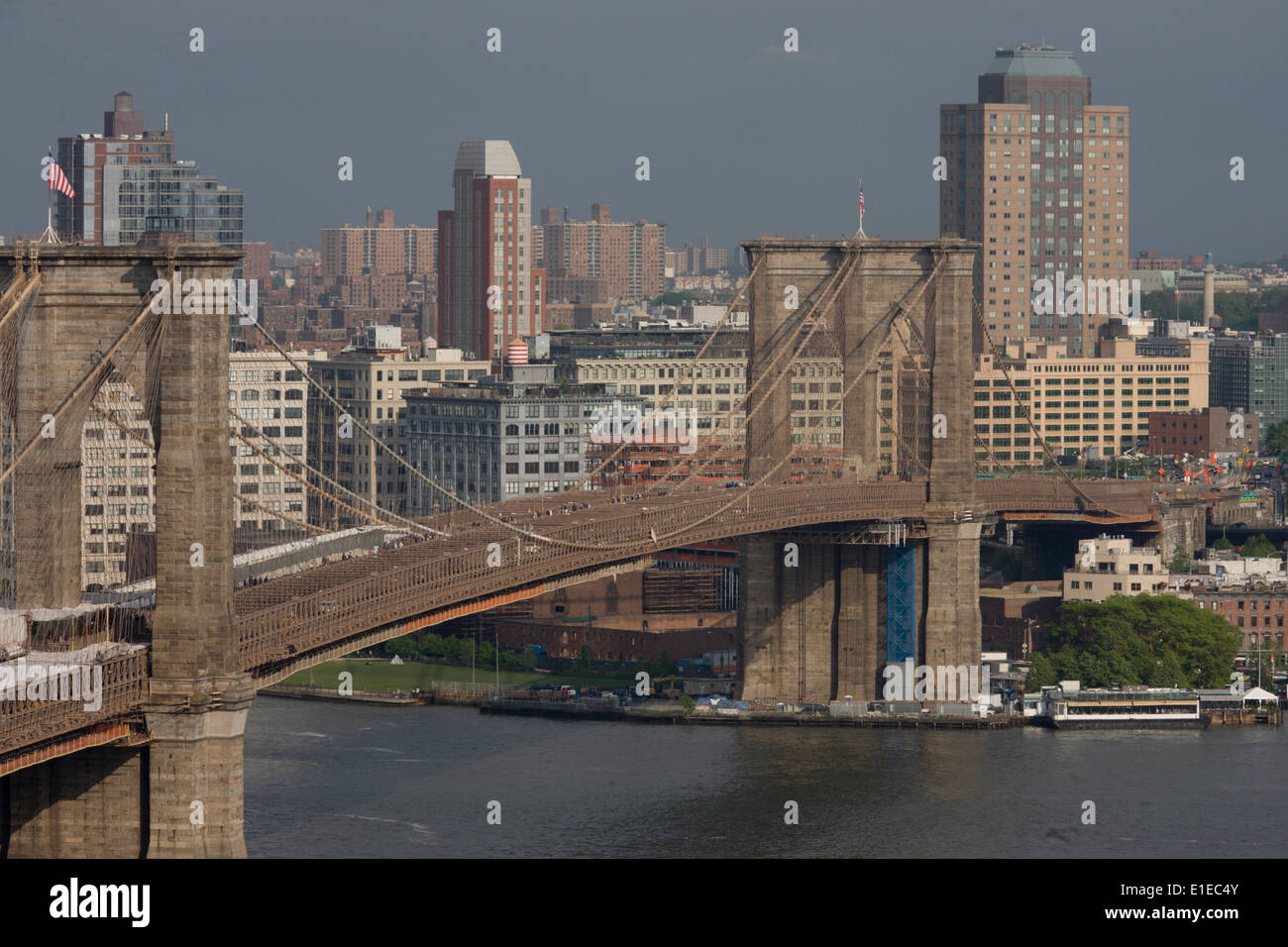 Brooklyn bridge aerial hi-res stock photography and images - Alamy