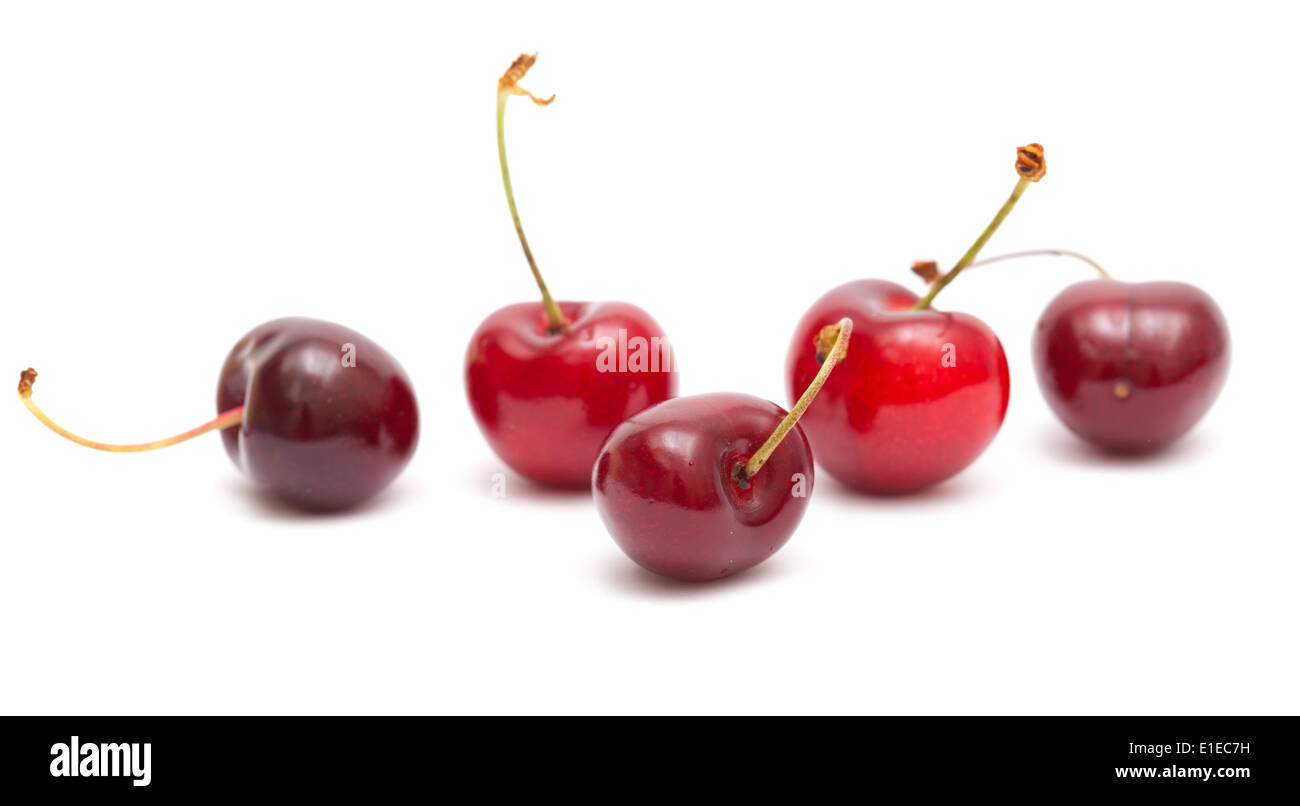cherry isolated on white Stock Photo - Alamy