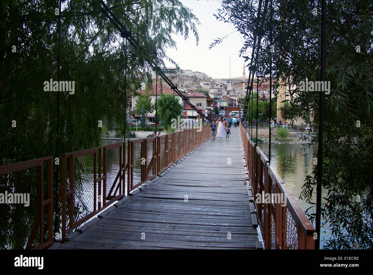 Turkey; Cappadocia; Avanos; Bridge; Kızılırmak; People; Family; Woman ...