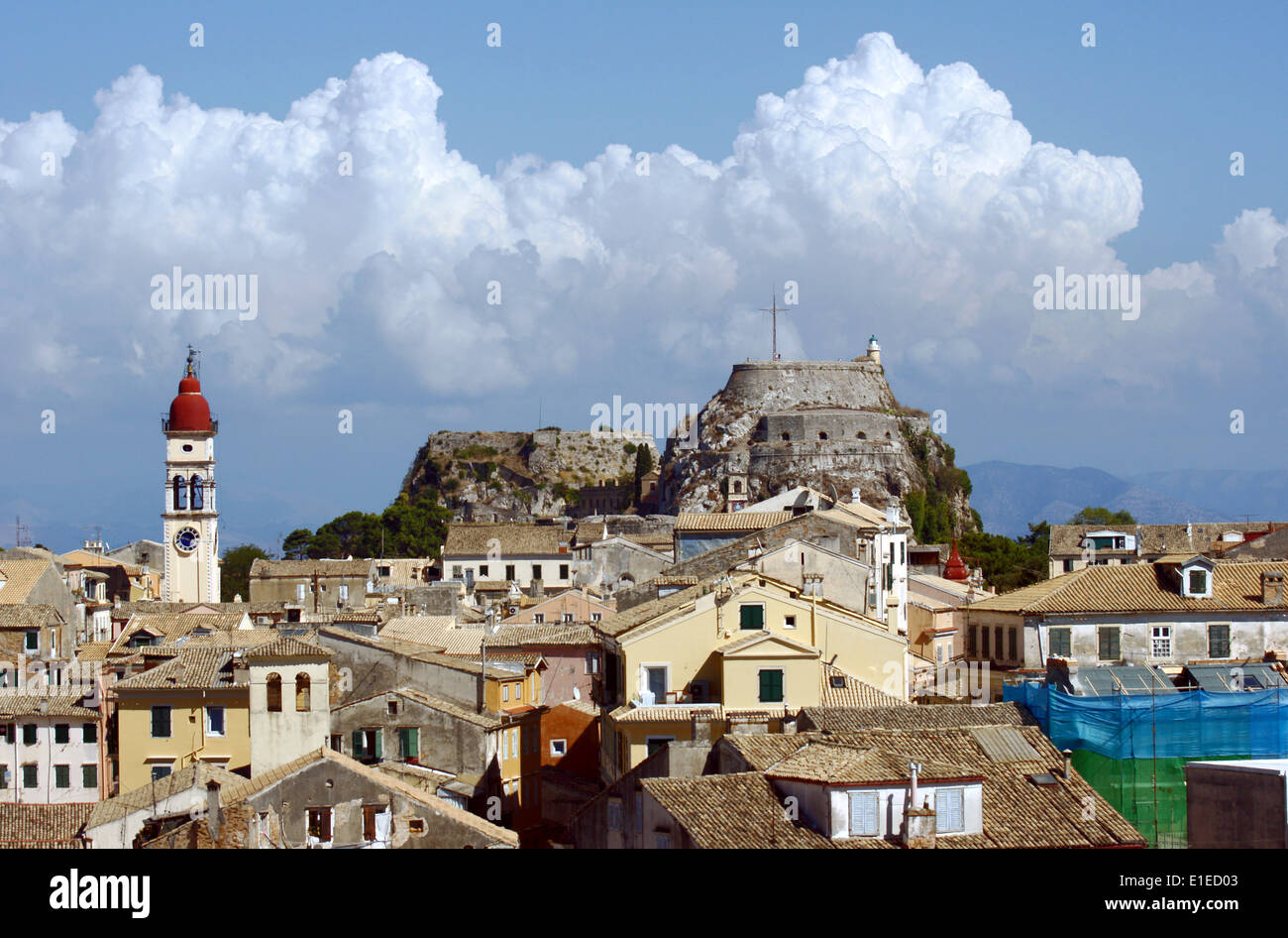 Old Town on the island of Corfu, Greece Stock Photo - Alamy