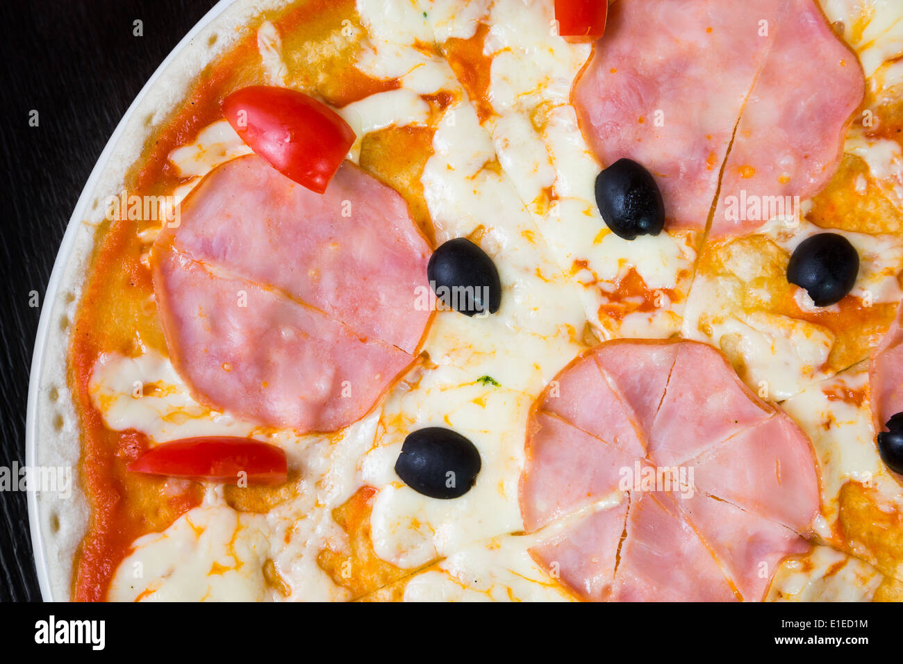 Pizza ham cheese hi-res stock photography and images - Alamy