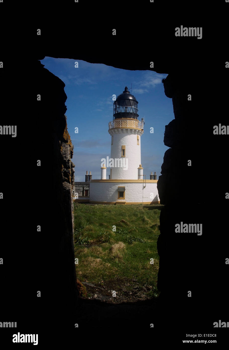 lighthouse, Berneray, Outer Hebrides, Scotland Stock Photo - Alamy