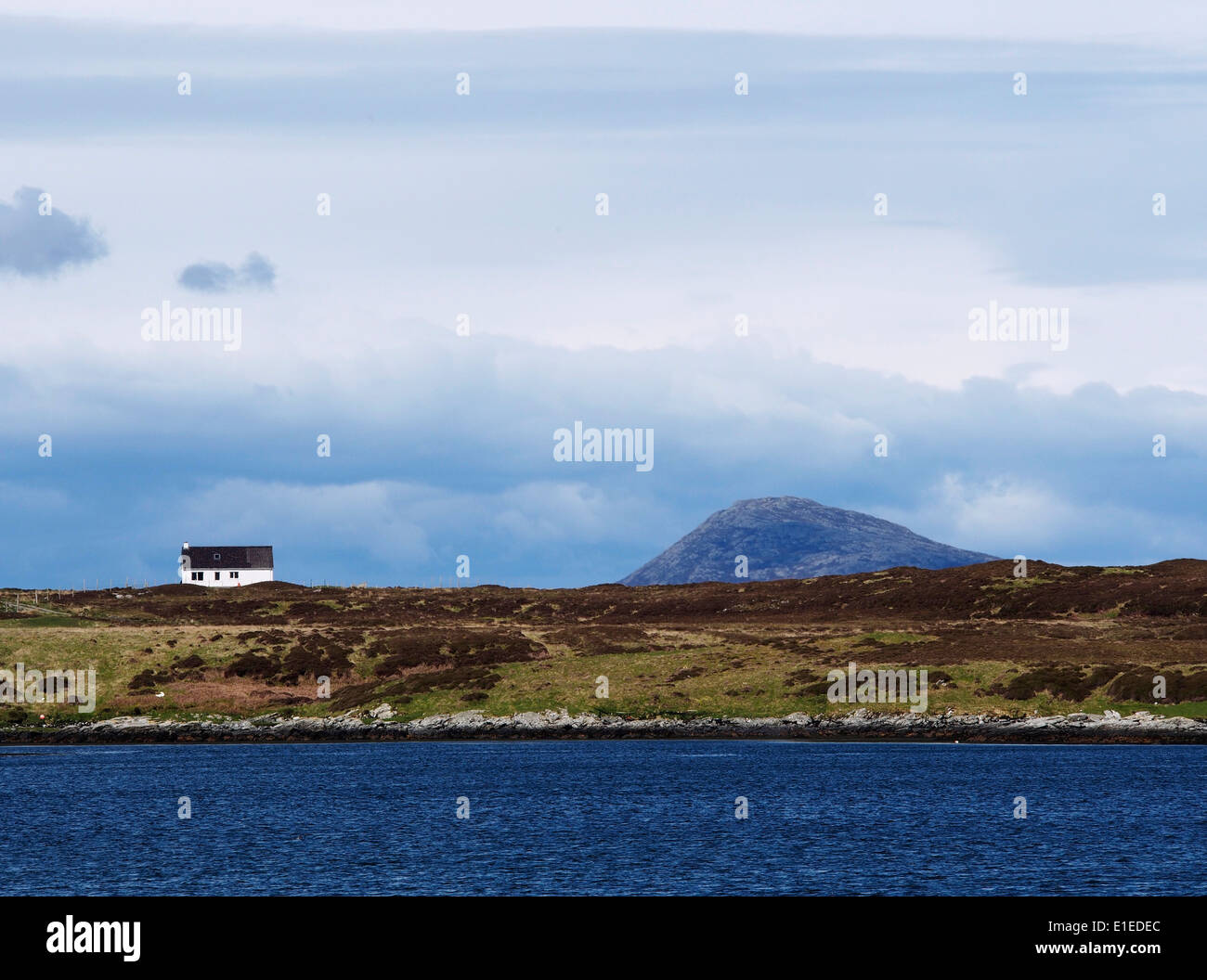 loch and house, Benbecula, Outer Hebrides, Scotland Stock Photo - Alamy
