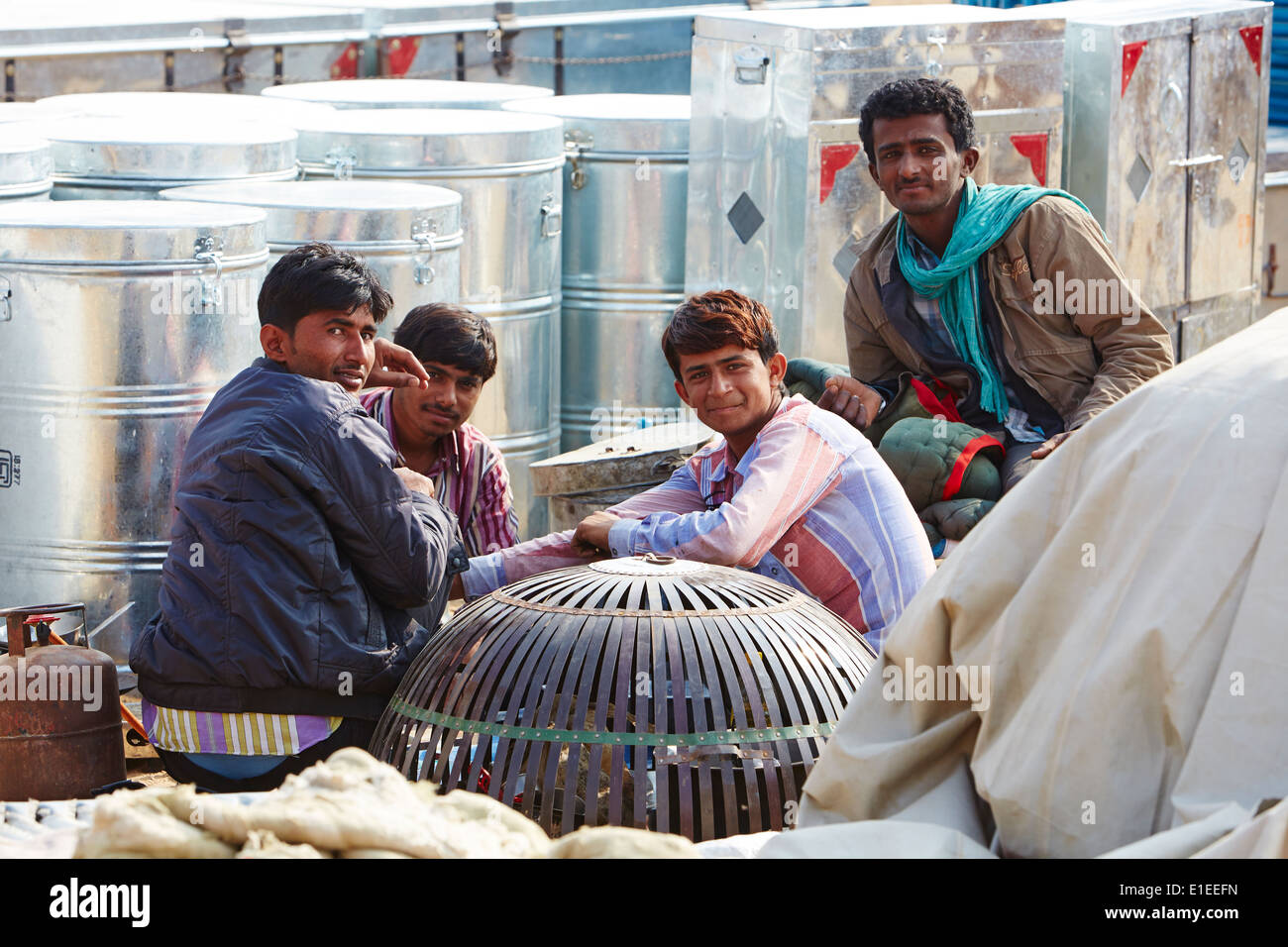 Young indian men having a break Stock Photo - Alamy