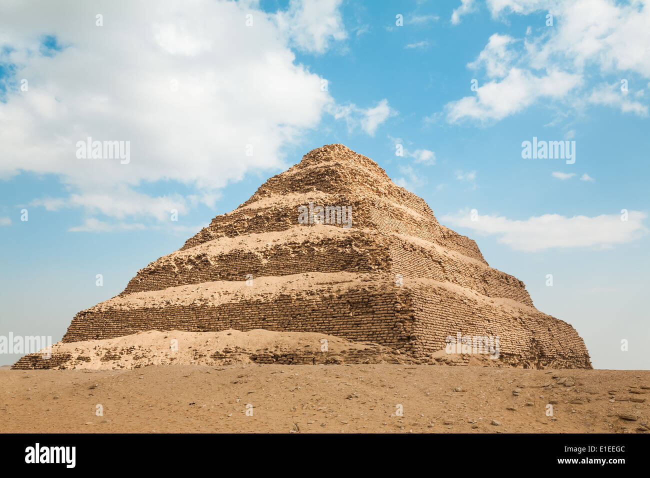 The Pyramid of Djoser or Step pyramid - the first Egyptian pyramid ...