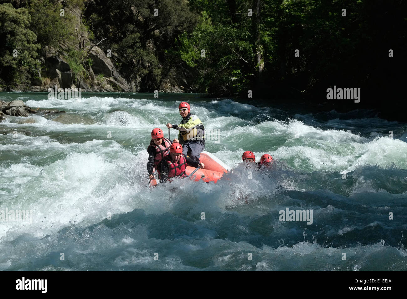 White water rafting at the Noguera Pallaresa river in Naut Aran Aran ...