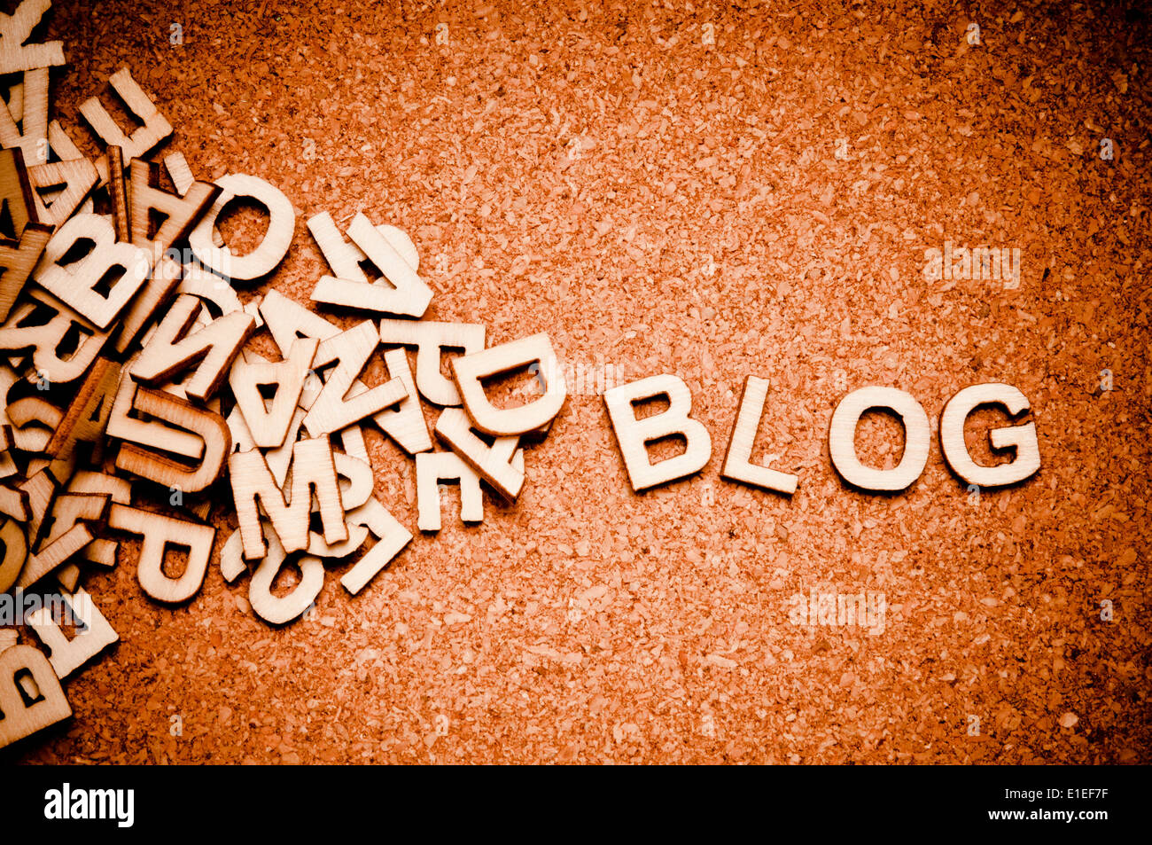 word BLOG formed from scattered wooden letters - blog concept Stock ...