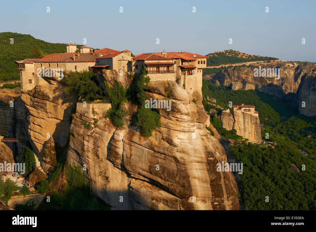 Greece, Thessaly, Meteora, Unesco World Hertitage, Megalo Meteoro ...