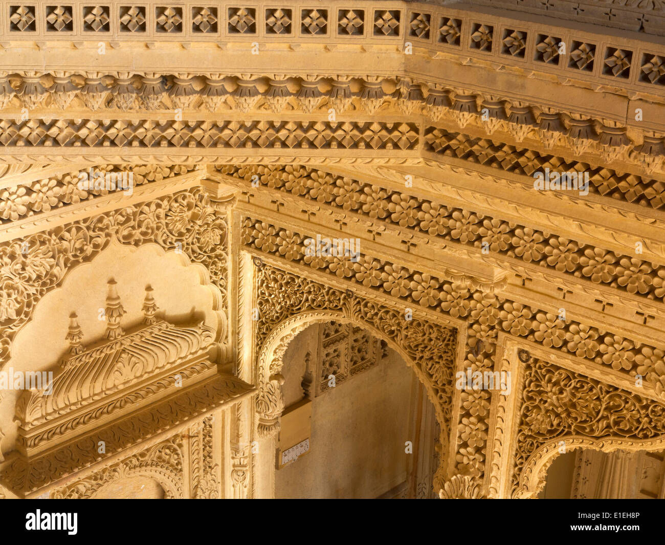 Jain temple interior detail hi-res stock photography and images - Alamy