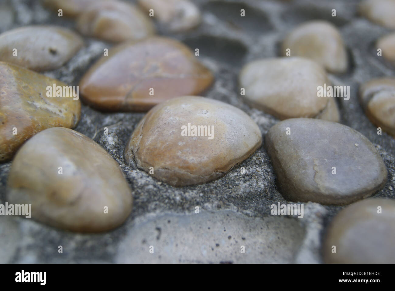 A close-up of cobblestone ground Stock Photo - Alamy