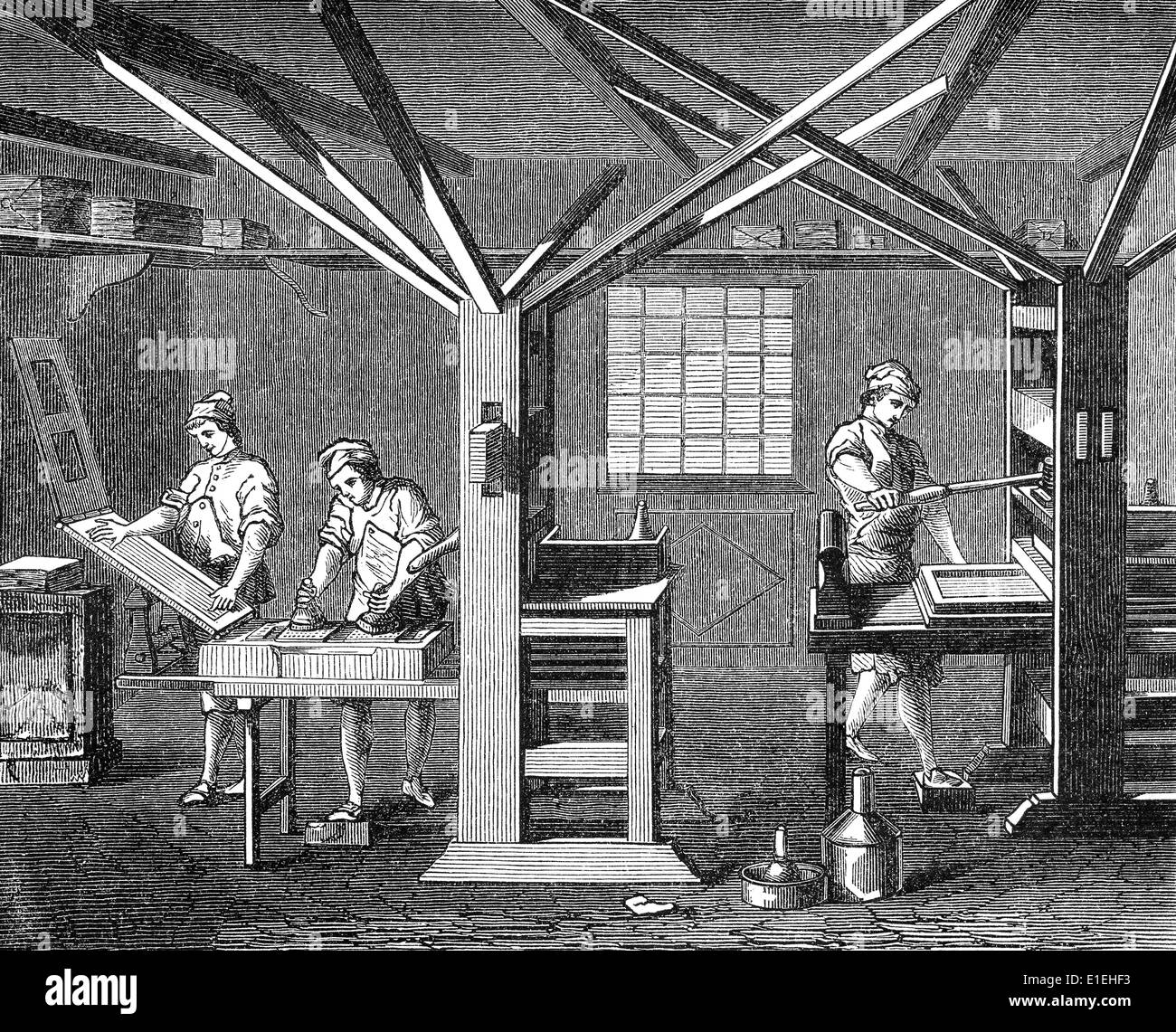 Figure printing Black and White Stock Photos & Images - Alamy